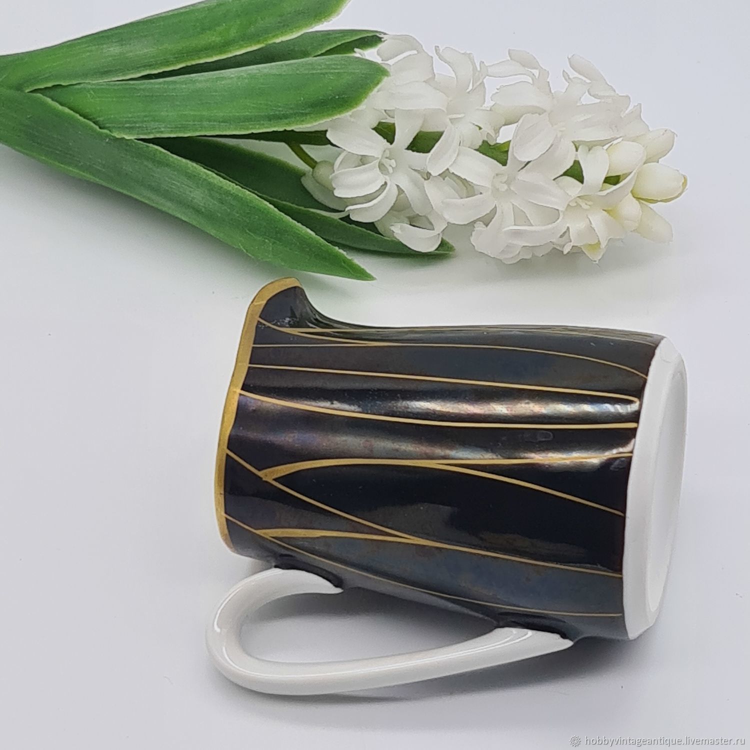 Винтаж: Сливочник из кофейного сервиза «Золото на черном» Kahla-Könitz ГДР в интернет-магазине ...