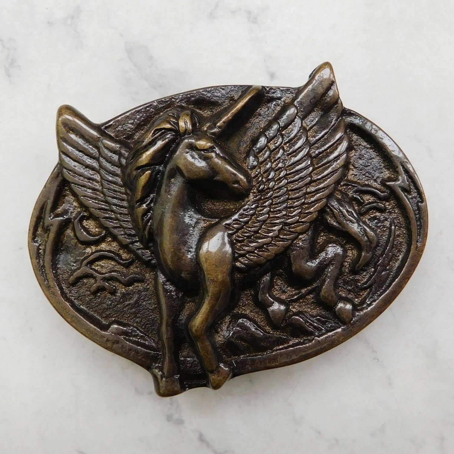 Пряжка декоративная #15 "Единорог", латунь патинир., 39мм купить в ...