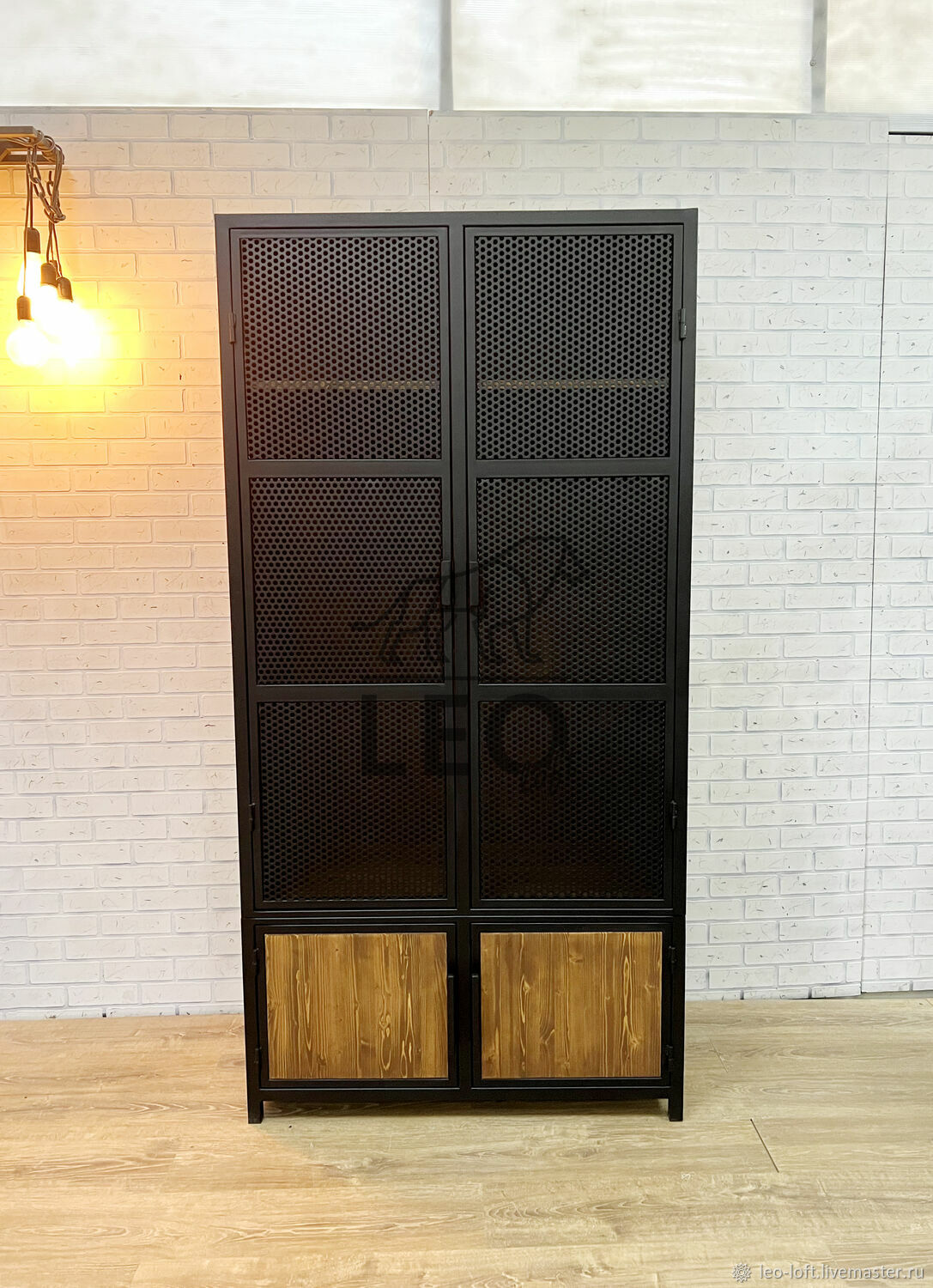 Шкаф лофт на заказ LF-612 купить в интернет-магазине Ярмарка Мастеров ...