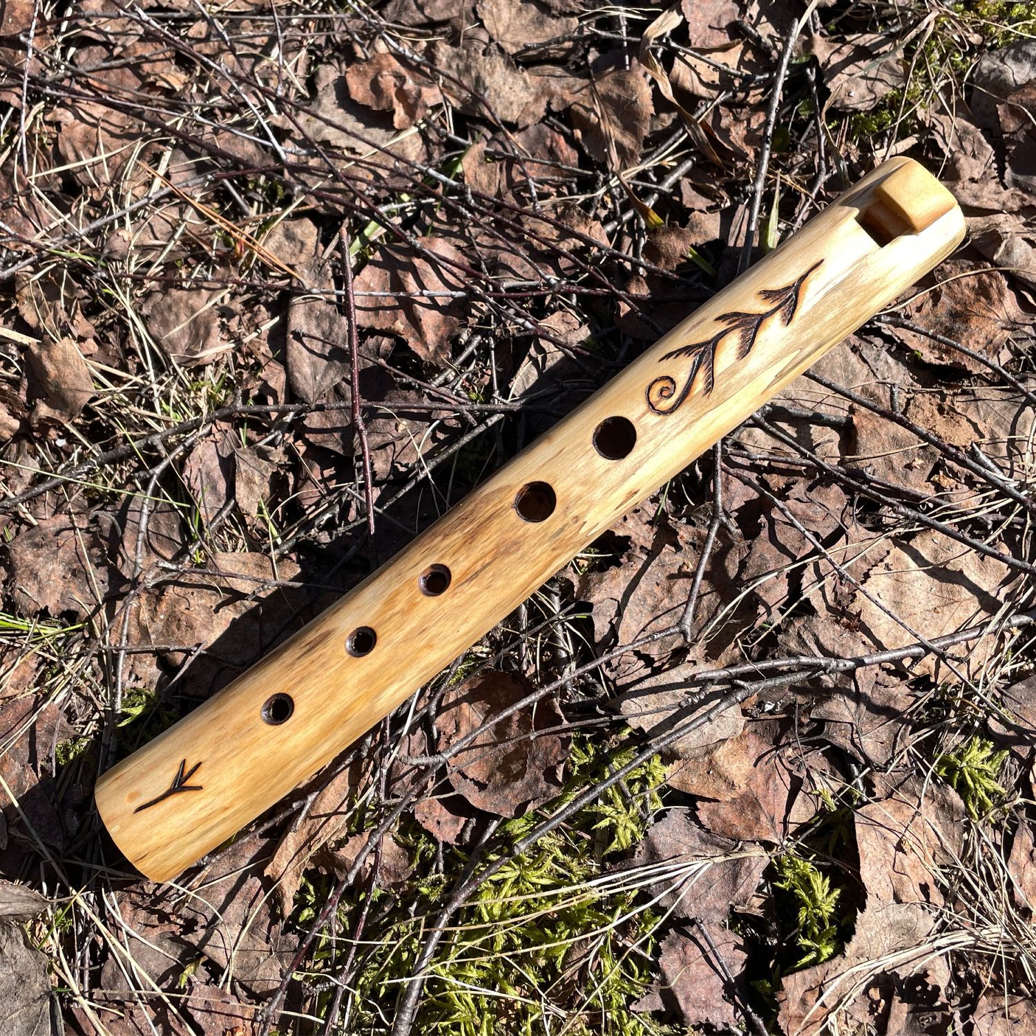 Лесная флейта из ивы в тональности A# 440 Hz купить в интернет-магазине ...