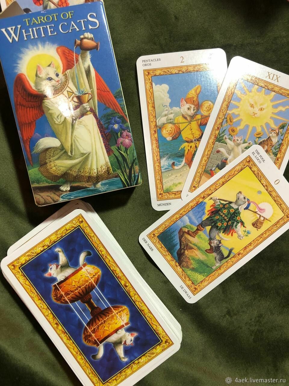 Таро белых кошек в интернет-магазине на Ярмарке Мастеров | Карты Таро ...