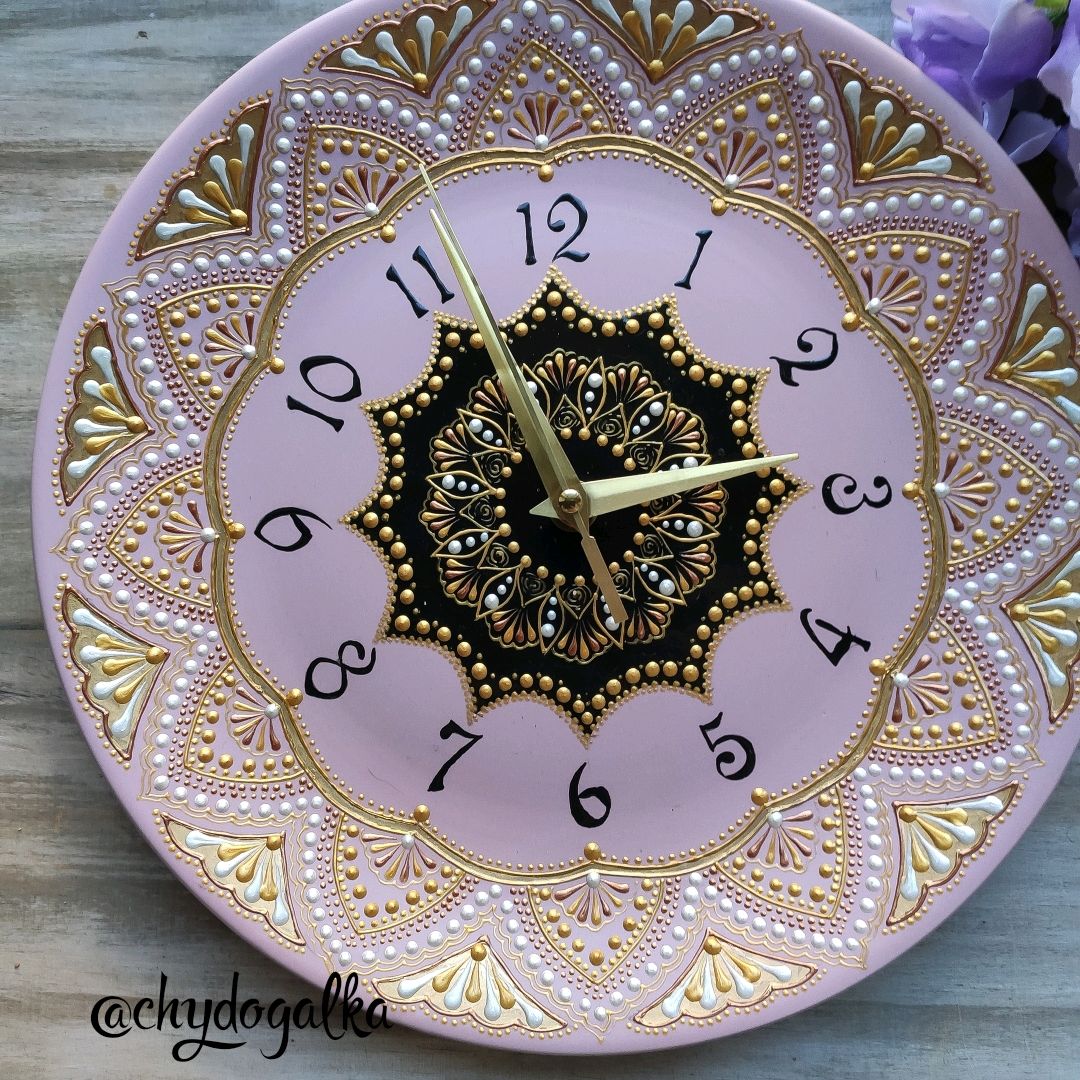 Часы на керамической тарелке – заказать на Ярмарке Мастеров – N60Q0RU ...