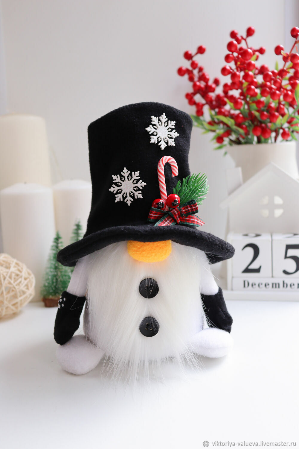 Новогодний Гном. Гном снеговик. Рождественский гном. Подарок на п на ...