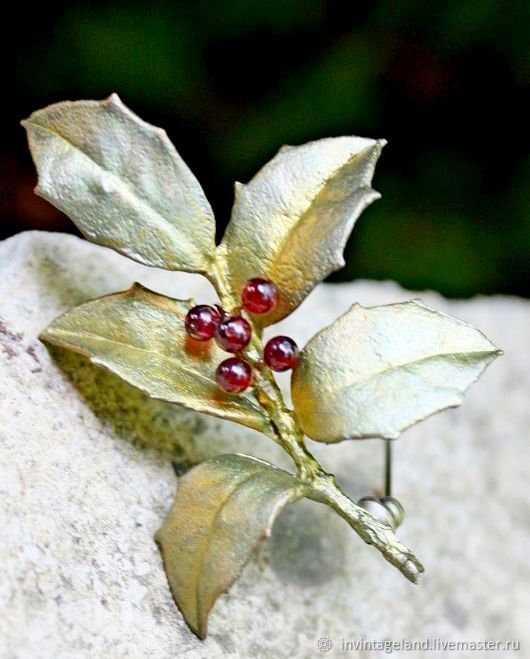 Винтаж: Коллекционная брошь "Holly" от Michael Michaud в интернет ...