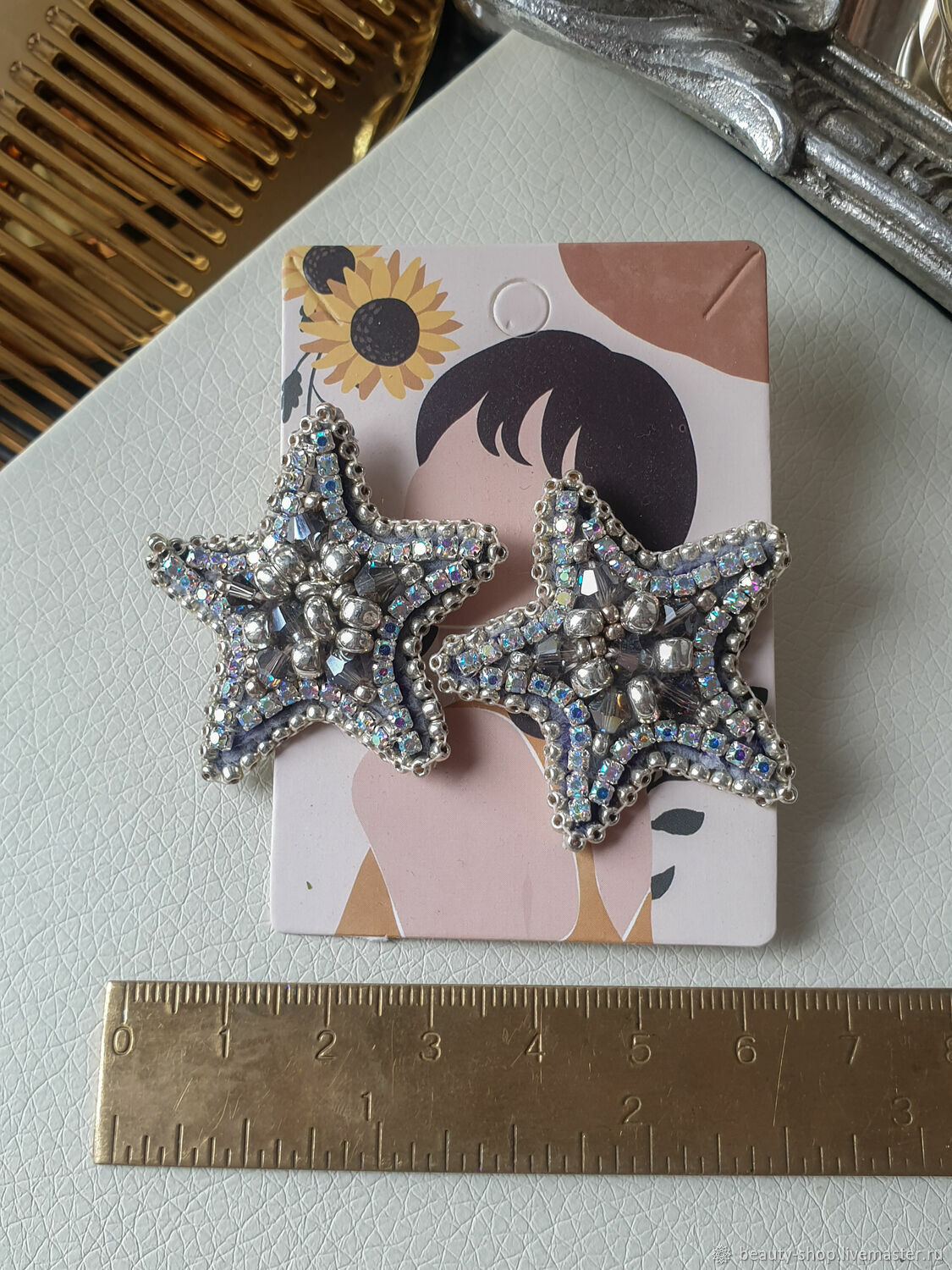 Новогодняя ночь. Украшения серьги Звезды. Звездочки аксессуары в ...