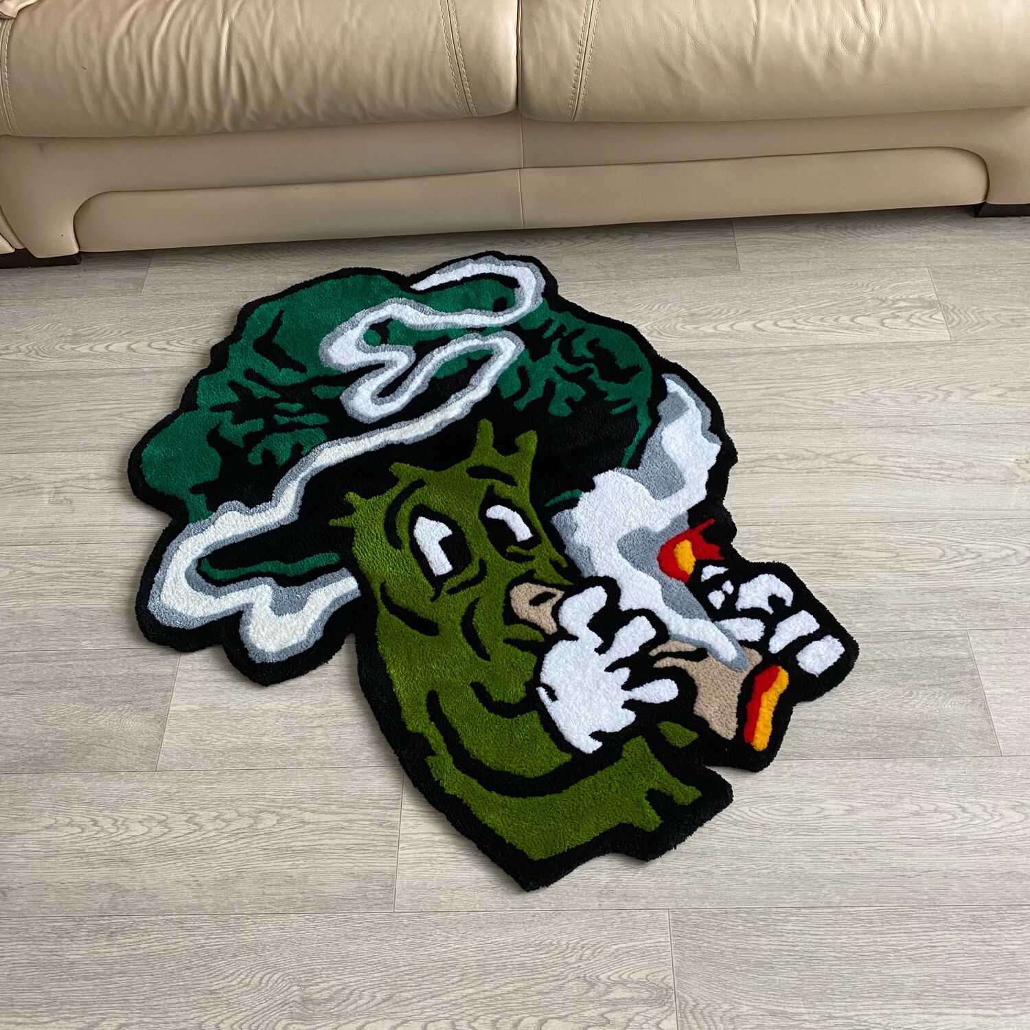 Smoking broccoli | Тафтинговый ковер | Ручная работа в интернет ...