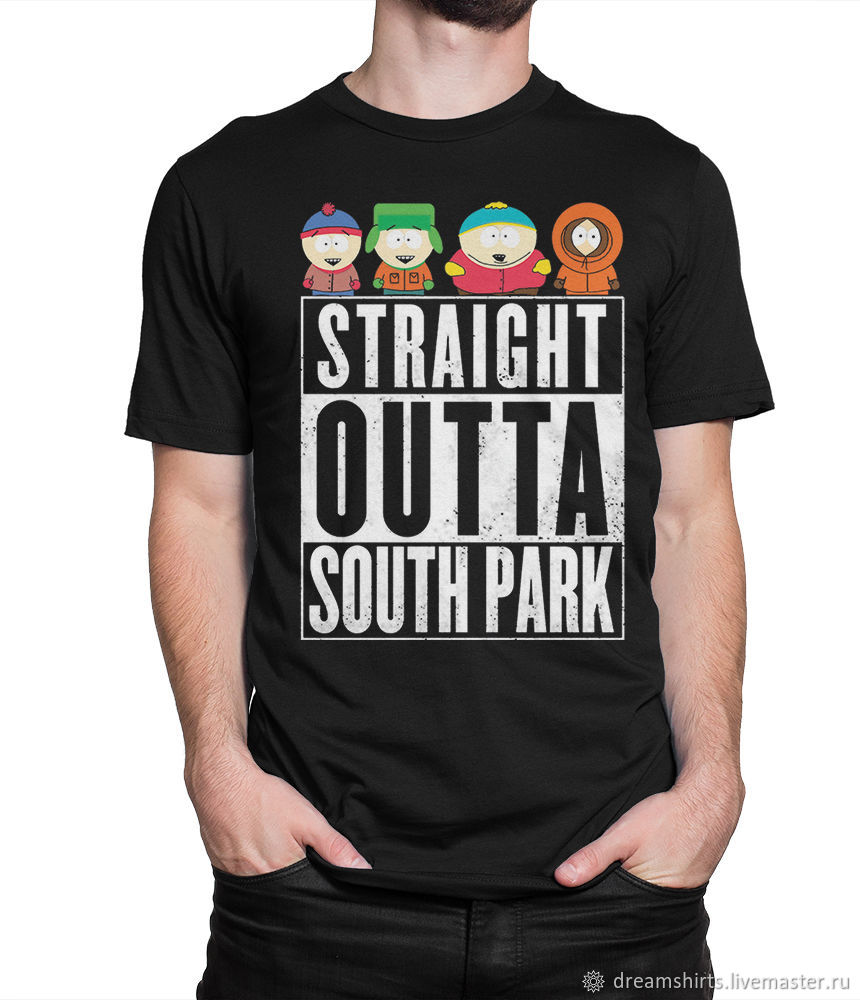 Футболка хлопковая "South Park" – купить онлайн на Ярмарке Мастеров ...