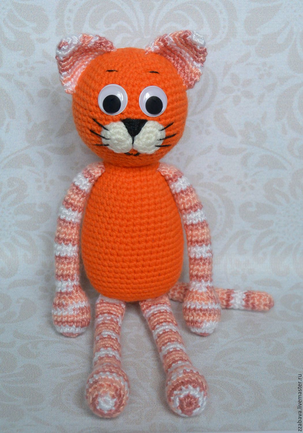 Купить Игрушка кот Рыжик - рыжий, кот, котик, котики, кот крючком, кот ...