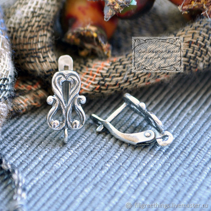Швензы посеребренные основа для серег пр-во Россия купить в интернет ...