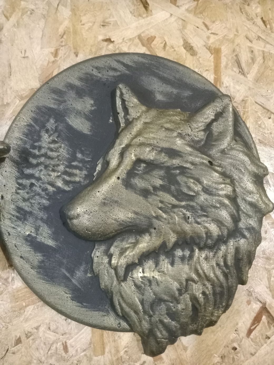 Панно из арт бетона (лось, волк) в интернет-магазине на Ярмарке ...