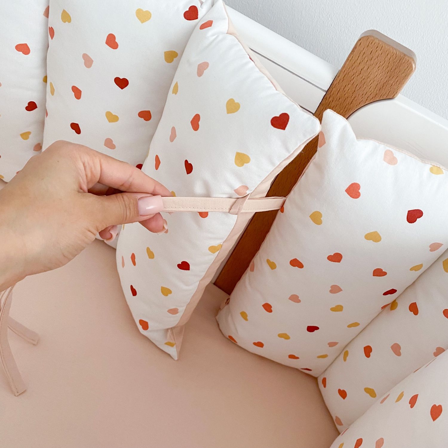 Комплект для кроватки Mommy lux (бортики-заборчики,простынь на резинке ...