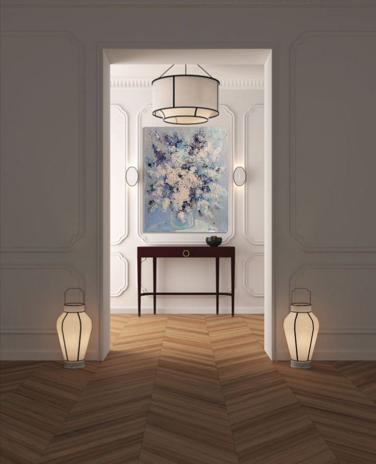 "Сиреневый букет" Картина маслом Натюрморт Сиреневый Цветы в интернет ...