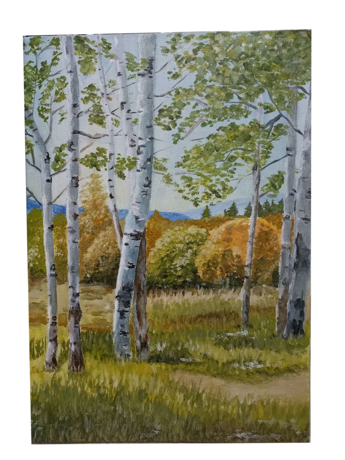 Картина маслом Летний пейзаж в интернет магазине Ярмарка Мастеров по цене 1300 ₽ Ua98eru