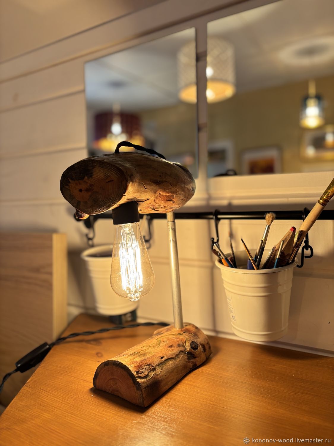 Стильные настольные светильники из натуральных материалов в интернет ...