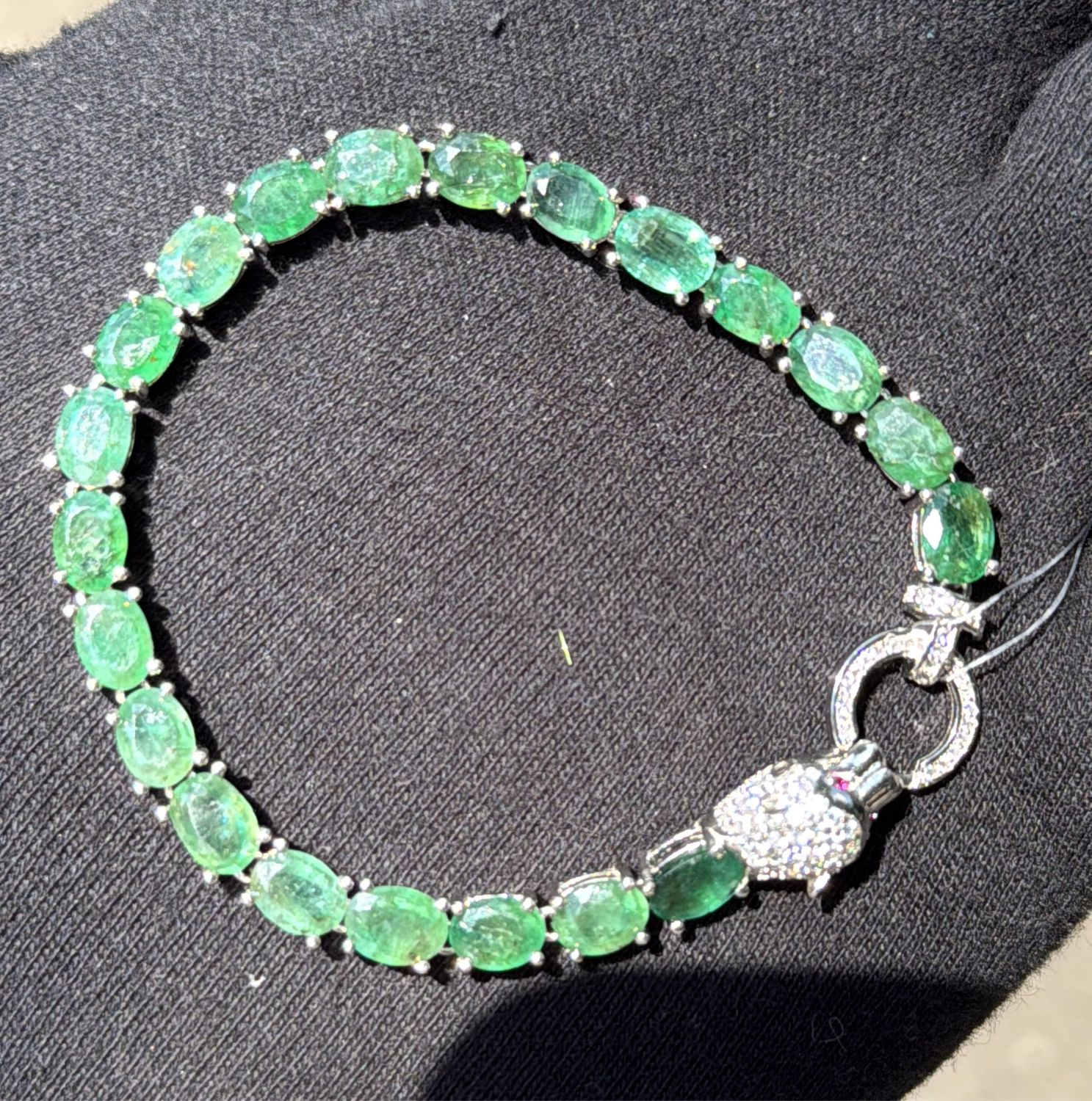 Браслет с изумрудом в интернет-магазине Ярмарка Мастеров по цене 16500 ...