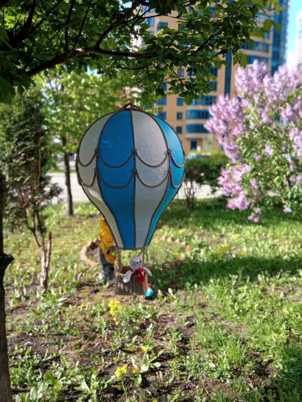 Воздушный шар с корзиной на заказ в интернет-магазине Ярмарка Мастеров ...