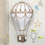 Воздушный шар с корзиной, оформление детской и гостиной комнаты в ...