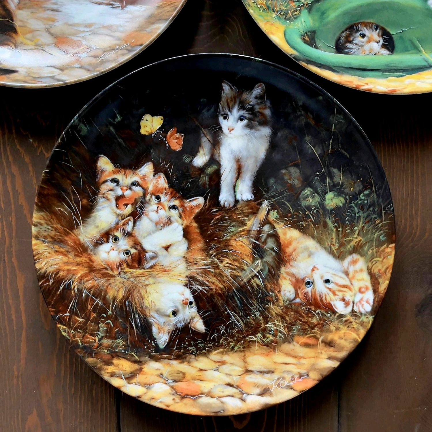 Винтаж: Тарелки с котятами. Seltmann Porzellan / Weiden. 20 см купить в интернет-магазине ...