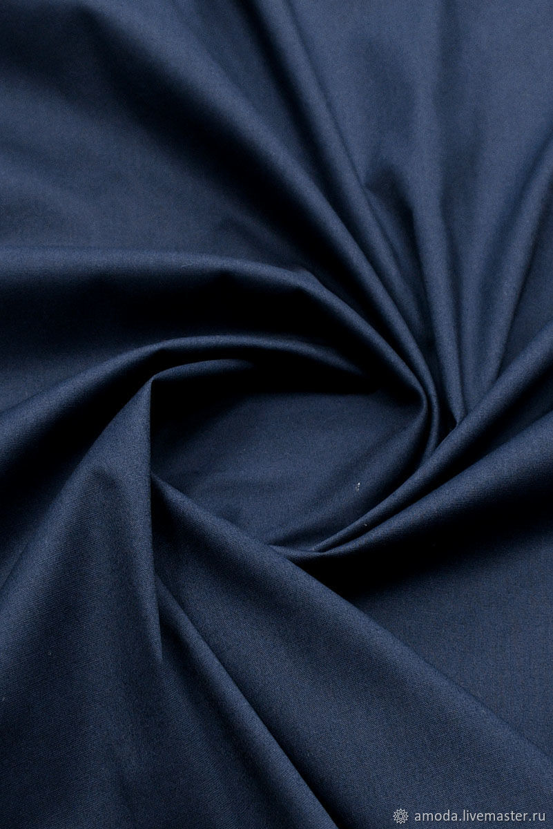 Хлопок стрейч рубашечный синий в стиле Armani (12418) купить в интернет ...