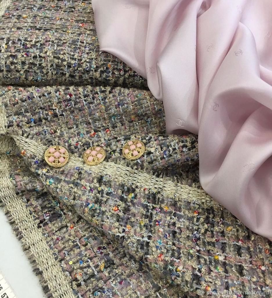 Ткани: Букле в стиле Шанель купить в интернет-магазине Ярмарка Мастеров ...