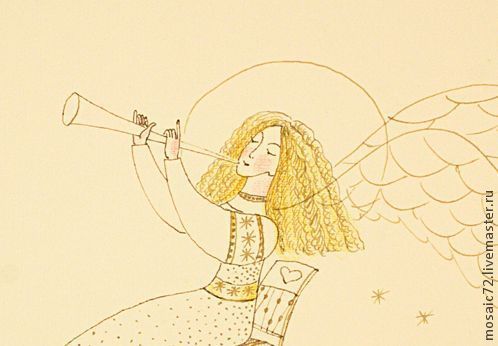 Ангел (графика) в интернет-магазине на Ярмарке Мастеров | Картины ...