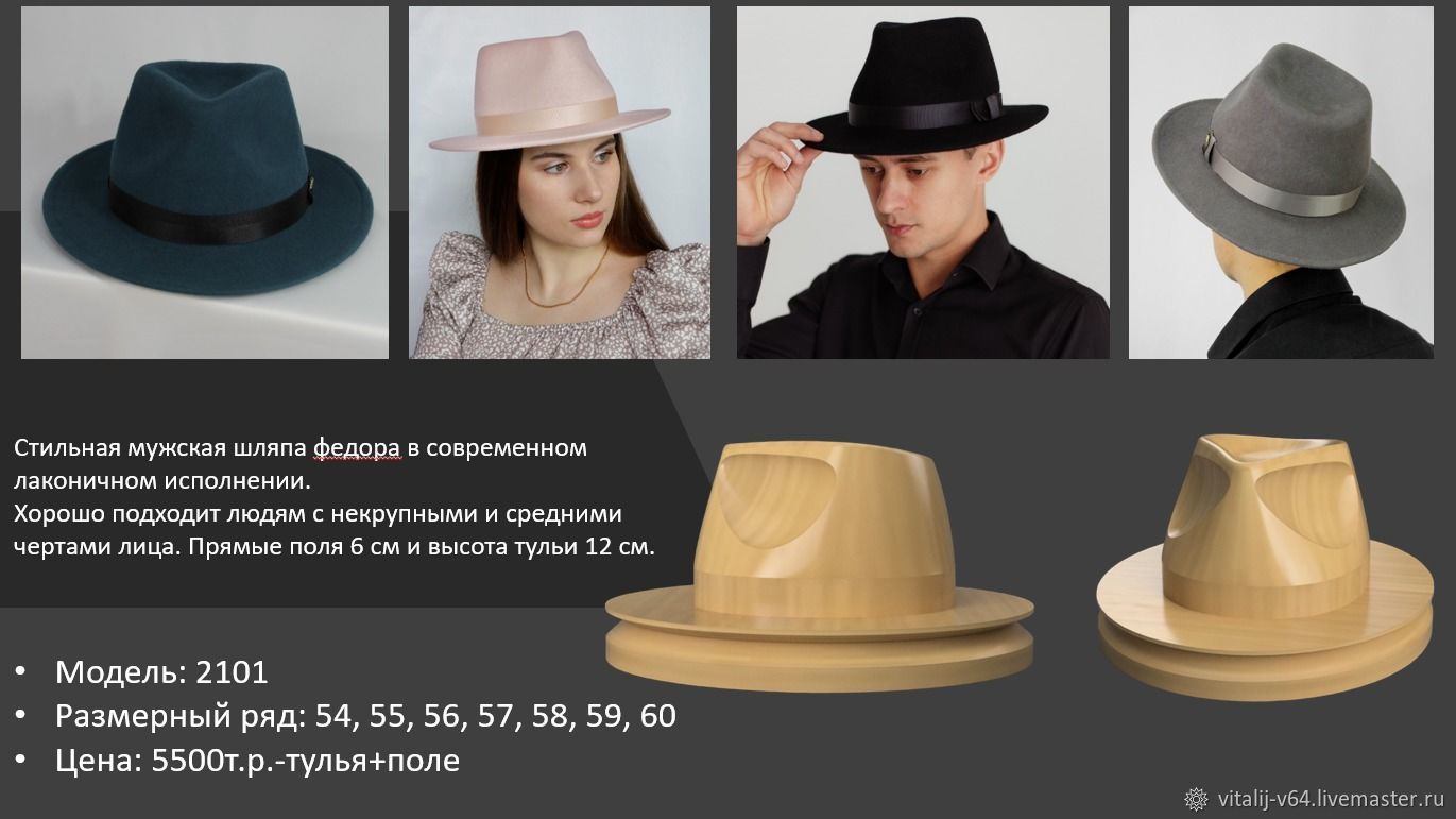 Шляпы: болванка для шляп Матрица для формовки в интернет-магазине на ...