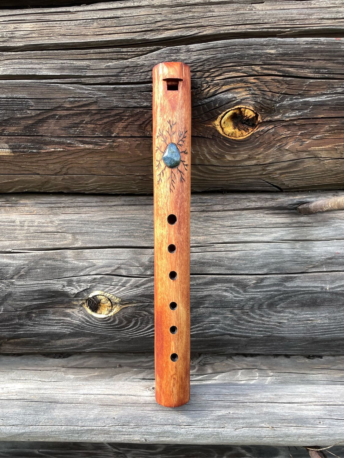 Лесная флейта из березы в тональности D# 432 Hz купить в интернет ...