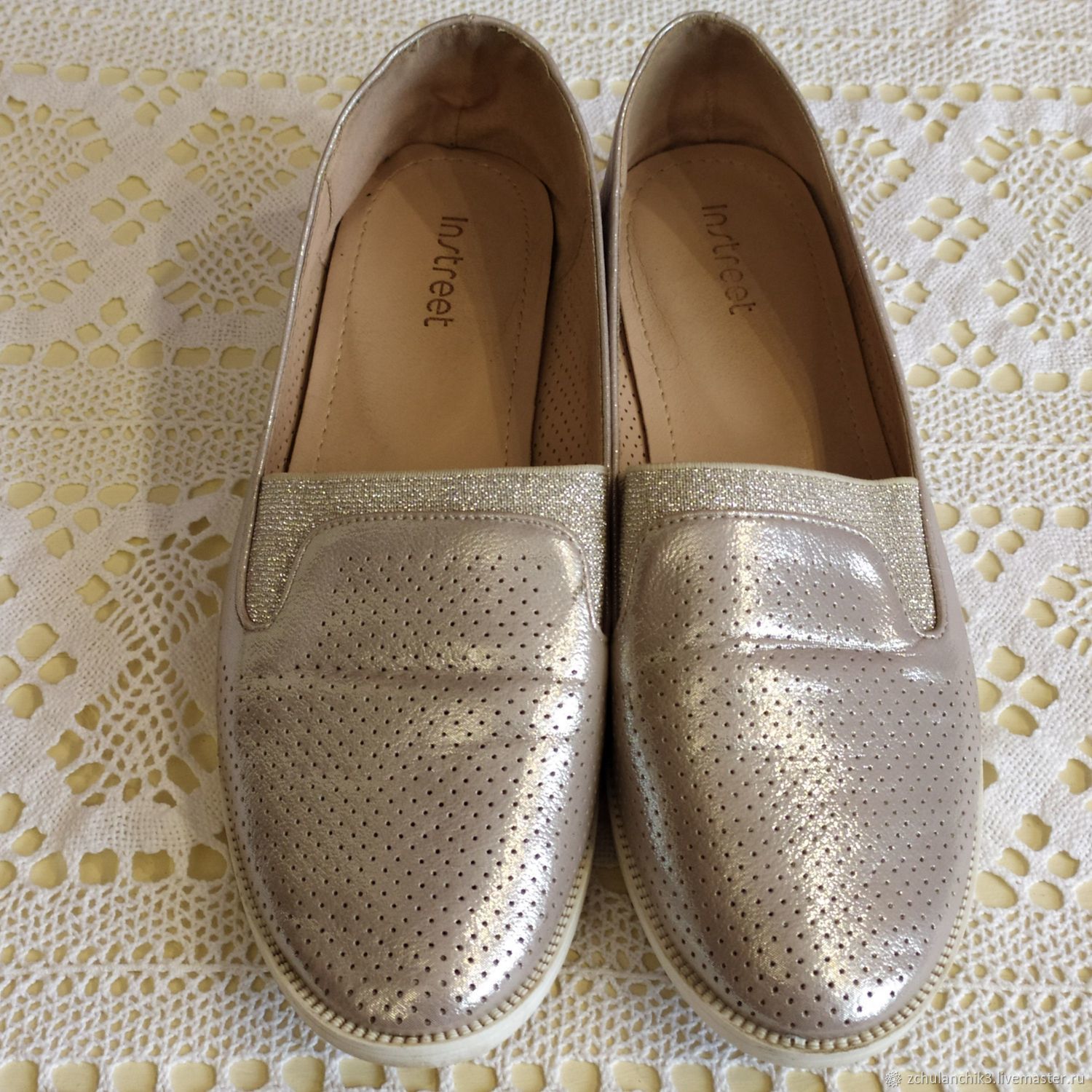 Винтаж: Туфли серебристые Instreet купить в интернет-магазине Ярмарка Мастеров по цене 850 ...