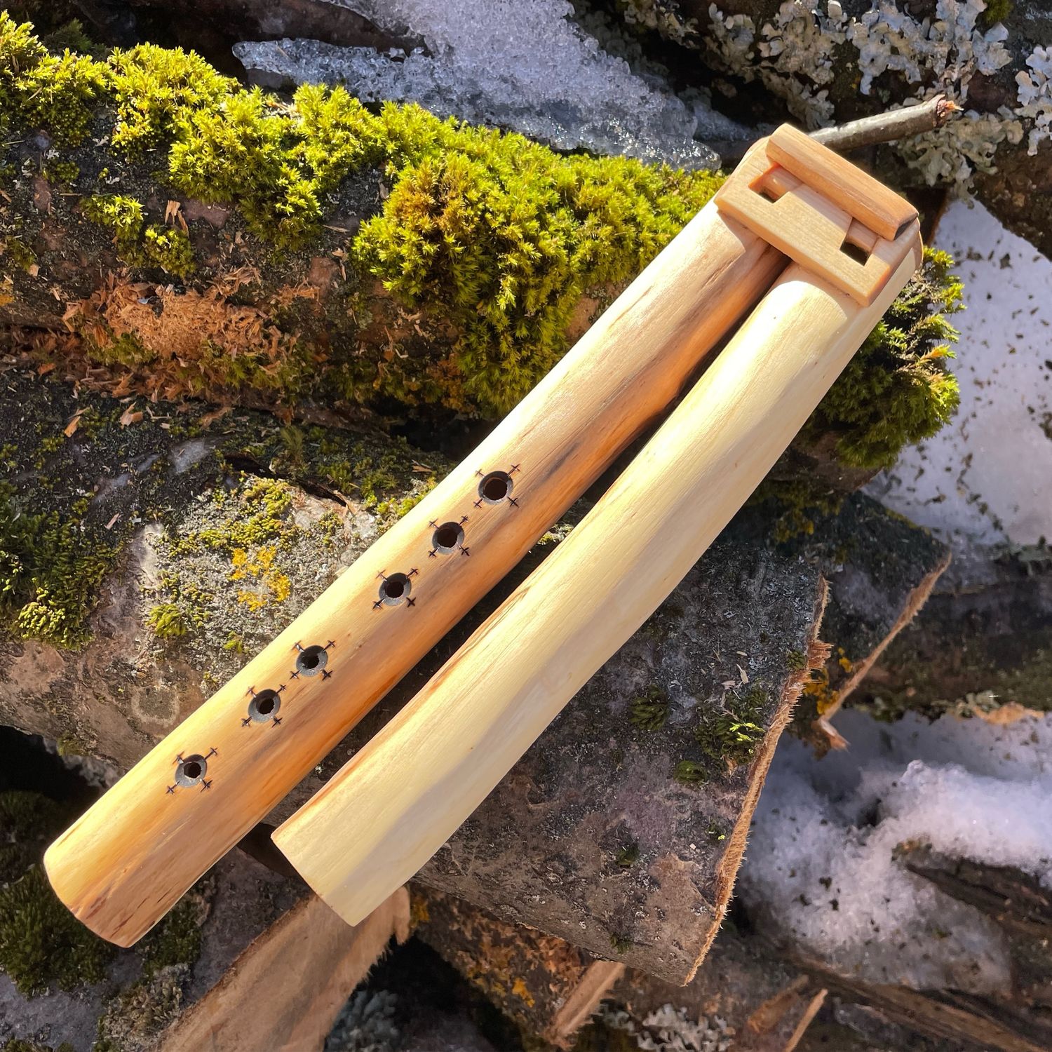 Двойная флейта из ивы в тональности A# 440 Hz – купить на Ярмарке ...