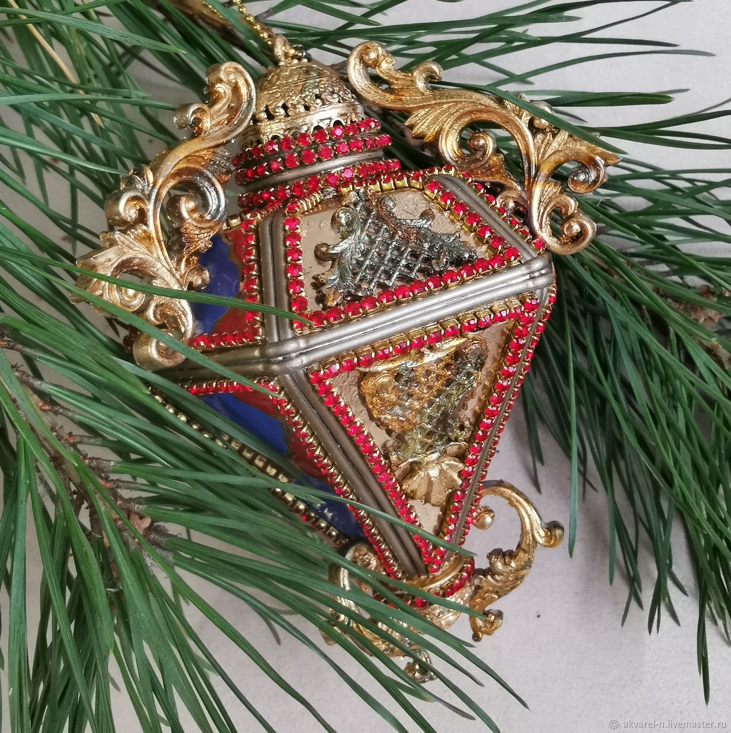 Мастер класс Новогодние фонарики – купить на Ярмарке Мастеров – MVEMQRU ...