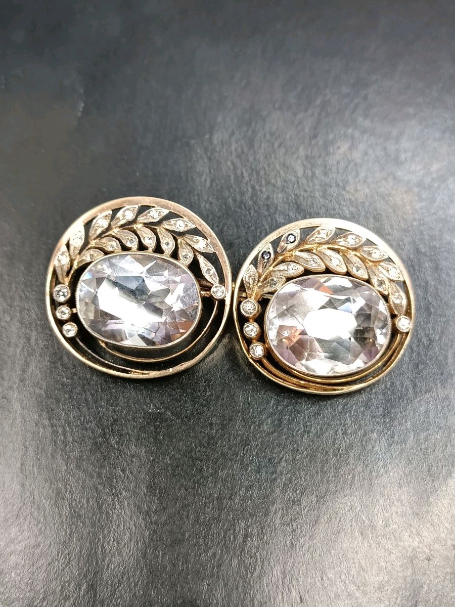 Винтаж: RRR.Брошь серебро 875 Горный Хрусталь.1955 г РС СССР купить в интернет-магазине Ярмарка ...