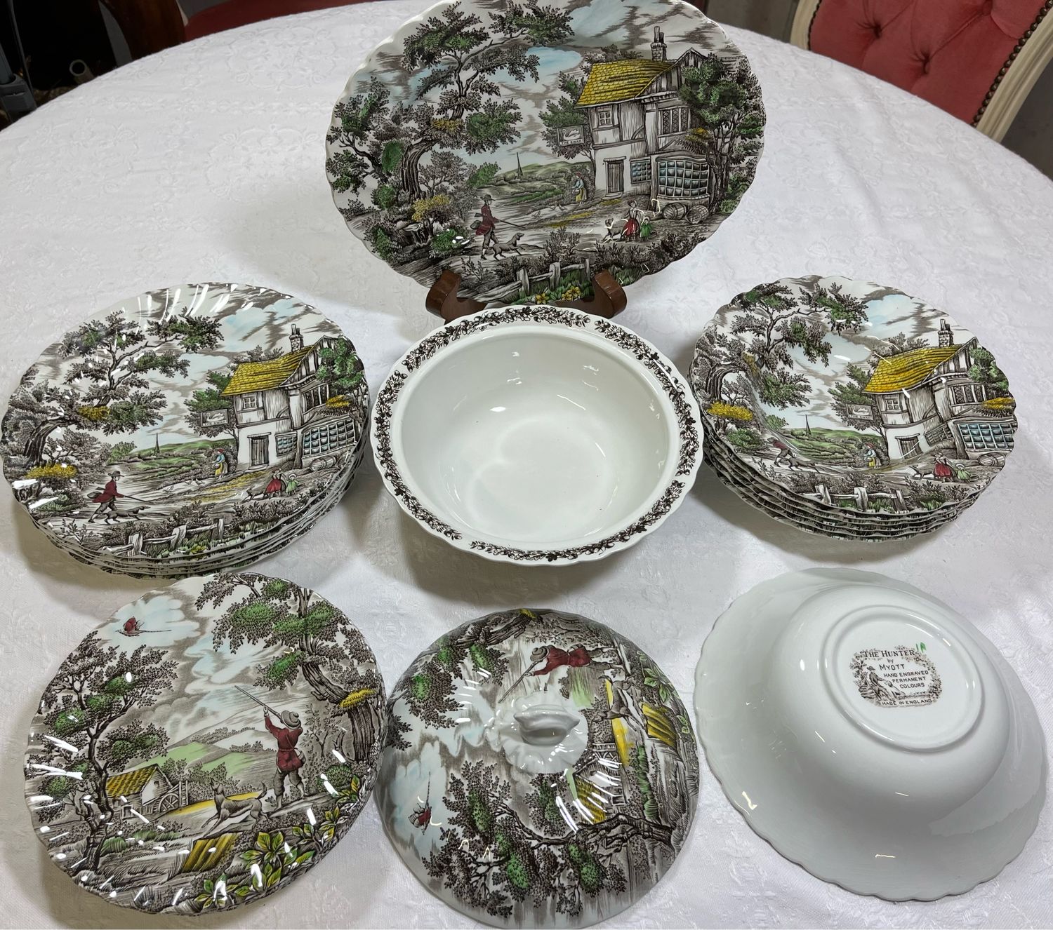 Винтаж: ПРОДАН!!! Столовый сервиз на 6 персон The Hunter by Myott ...