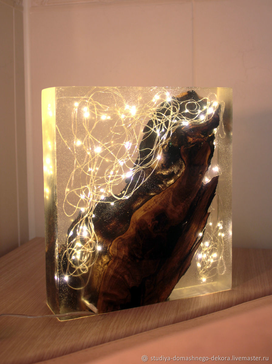 Настольные лампы: светильник из эпоксидной смолы в интернет-магазине на ...