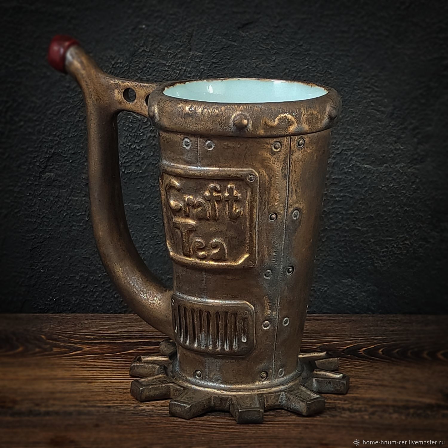 Кружка с ручкой трубочкой "Craft tea" в интернет-магазине на Ярмарке ...