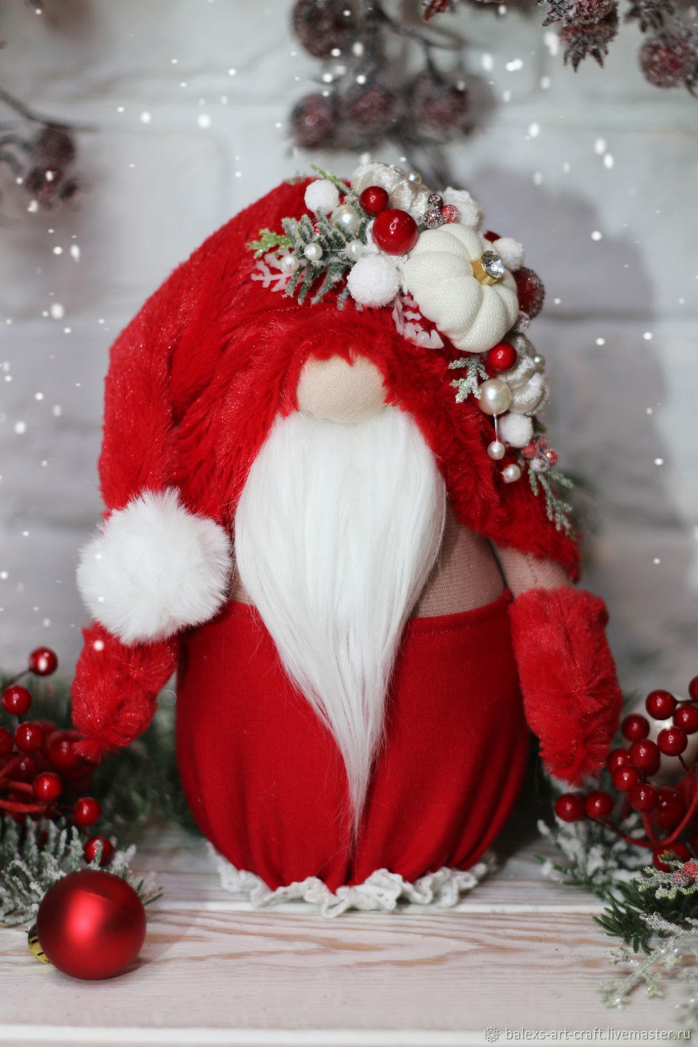 Новогодний гном в интернет-магазине Ярмарка Мастеров по цене 2000 ...