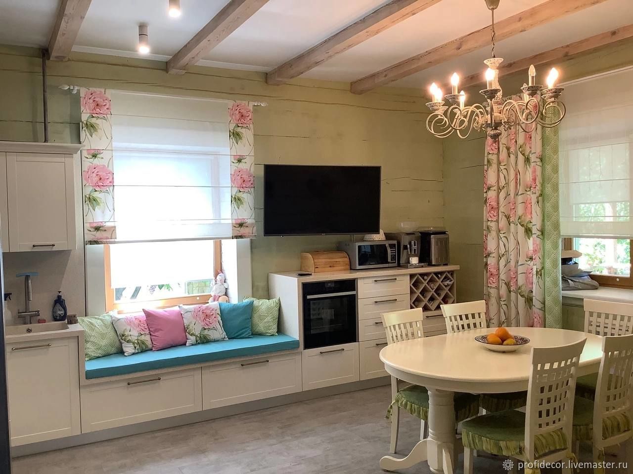 Шторы прованс "ЦВЕТЕНИЕ" на заказ в интернет-магазине Ярмарка Мастеров по цене 4200 ₽ – SORT0RU ...