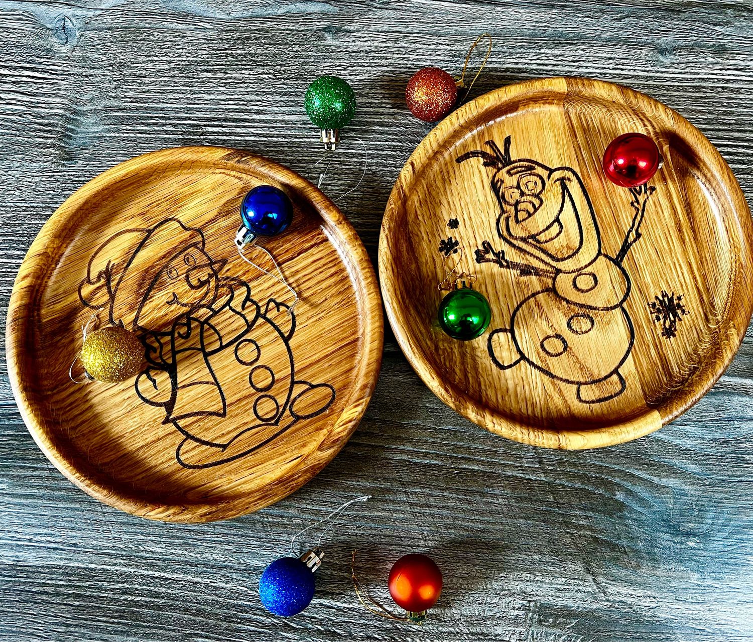 Новогодние сувениры: Тарелка "Снеговик и Олаф" в интернет-магазине на ...