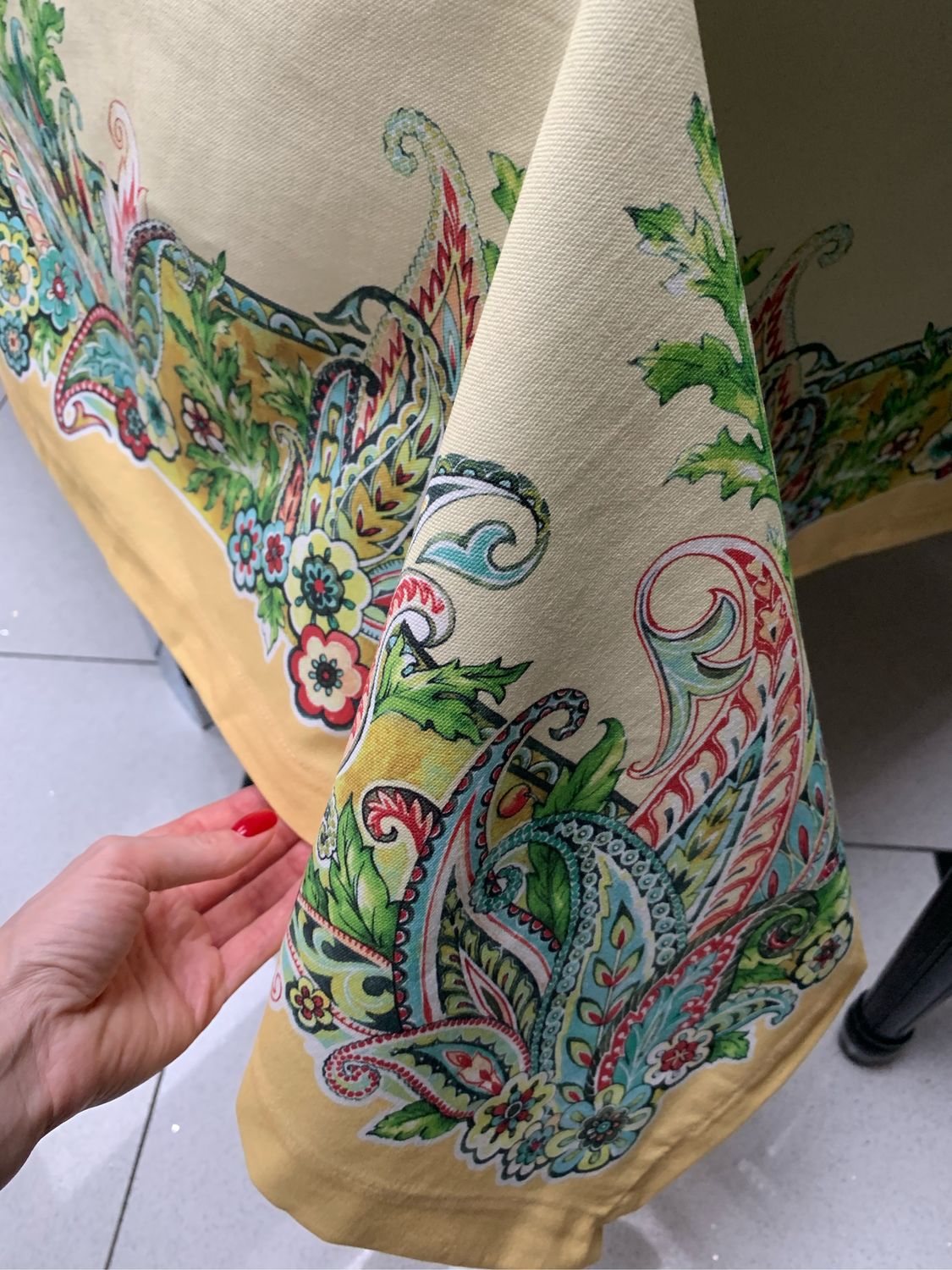 Скатерть Пейсли с турецкими огурцами купить в интернет-магазине Ярмарка ...