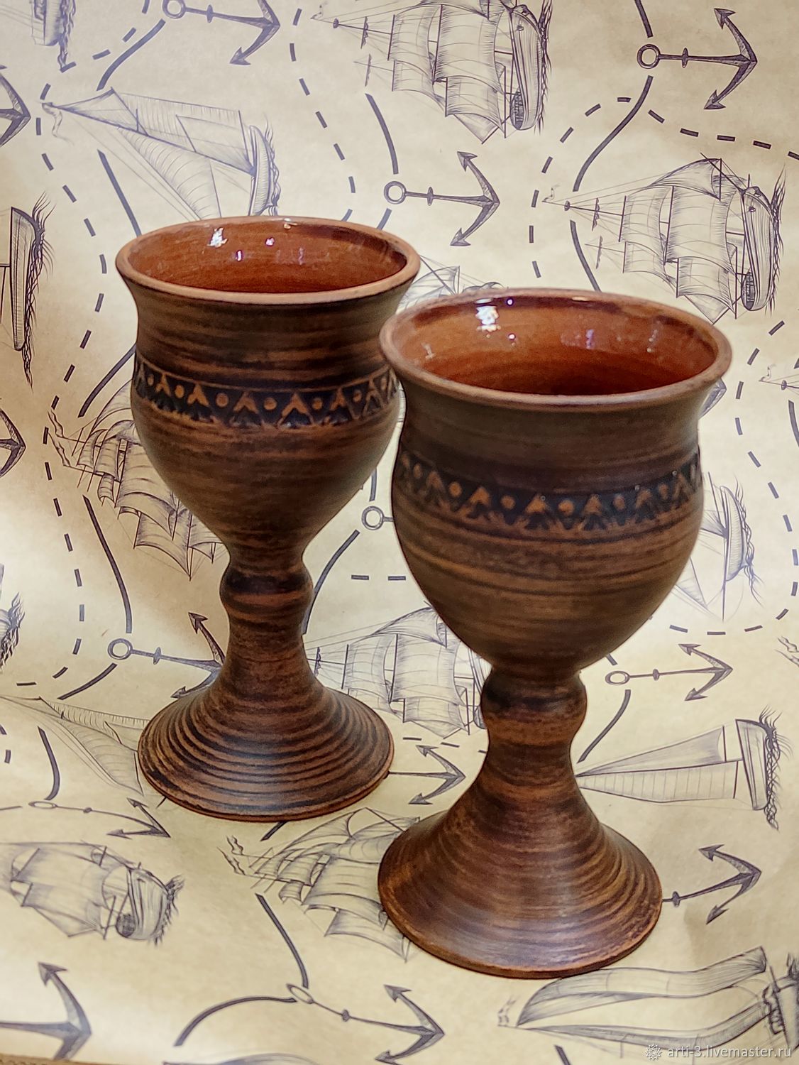 Кубок для напитков 300 мл Ecopottery из глины ручная работа – купить на ...
