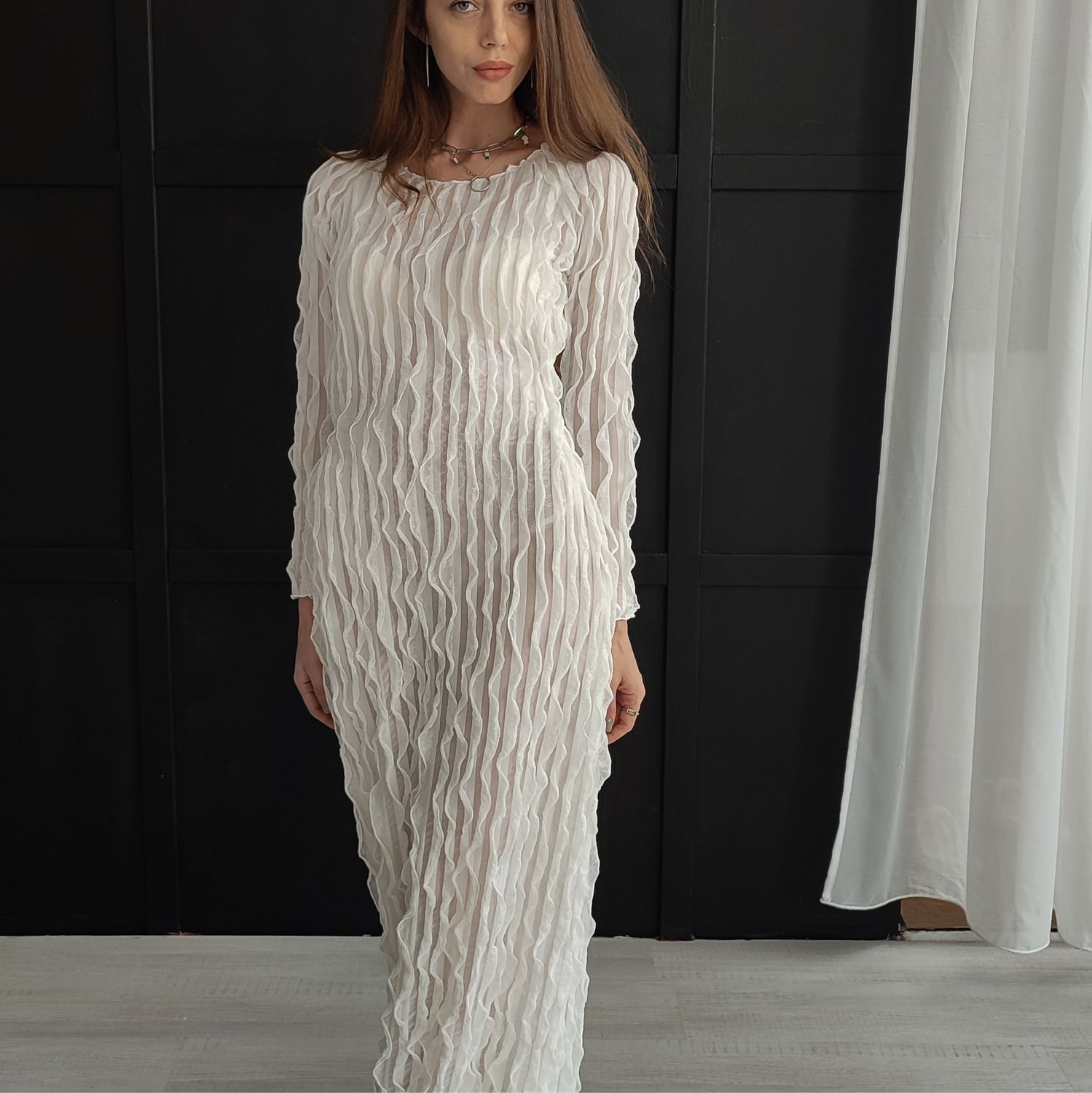 Платье Белое купить в интернет-магазине Ярмарка Мастеров по цене 4500 ...