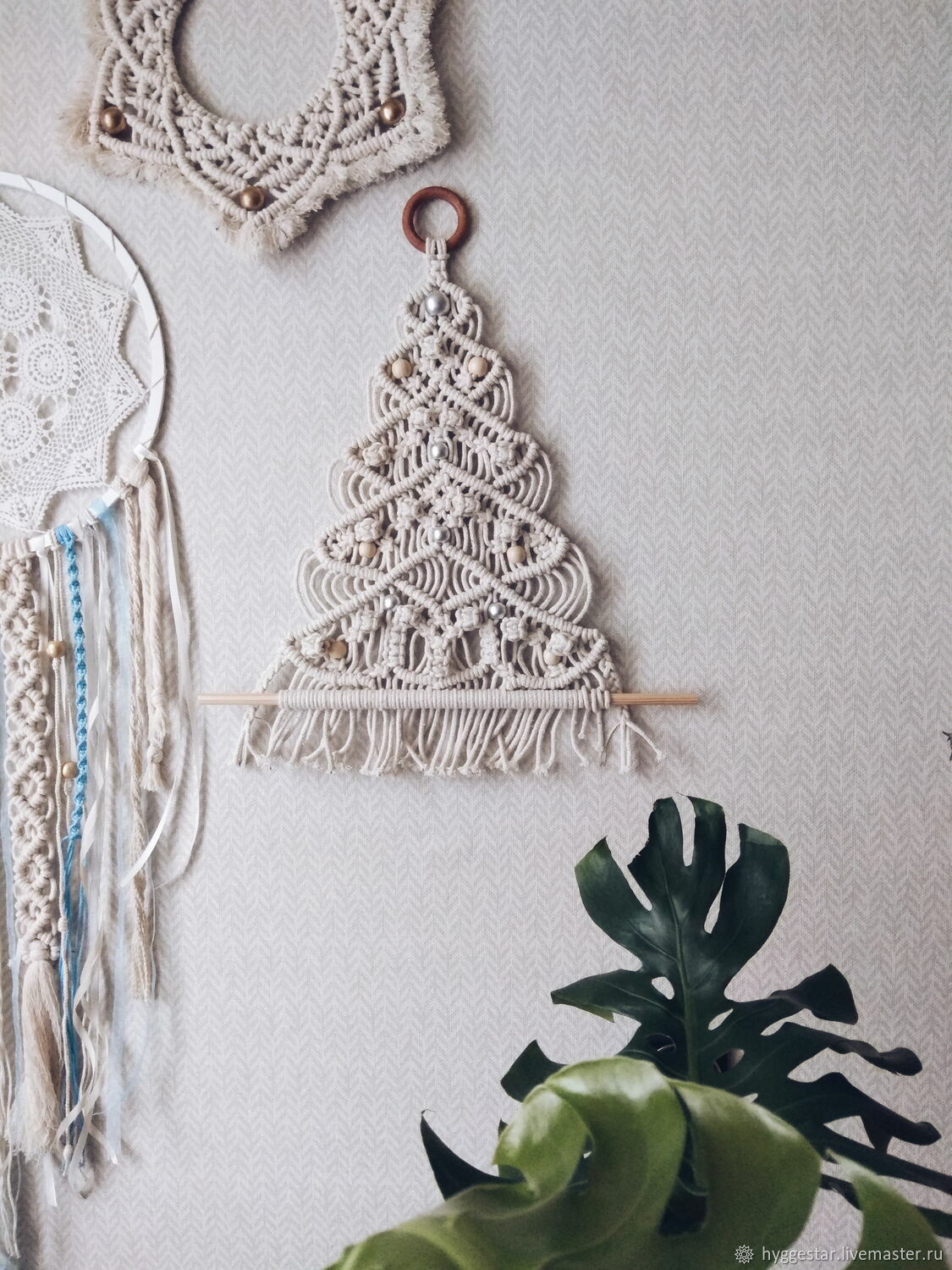 Елки: Новогодние сувениры: Елка макраме, ёлочка интерьерная в интернет ...