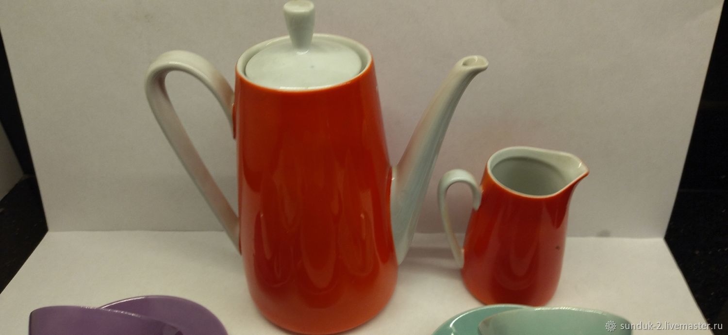 Винтаж: КОФЕЙНЫЙ СЕРВИЗ РАДУГА НА 6 ПЕРСОН. KAHLA ГДР купить в интернет-магазине Ярмарка ...