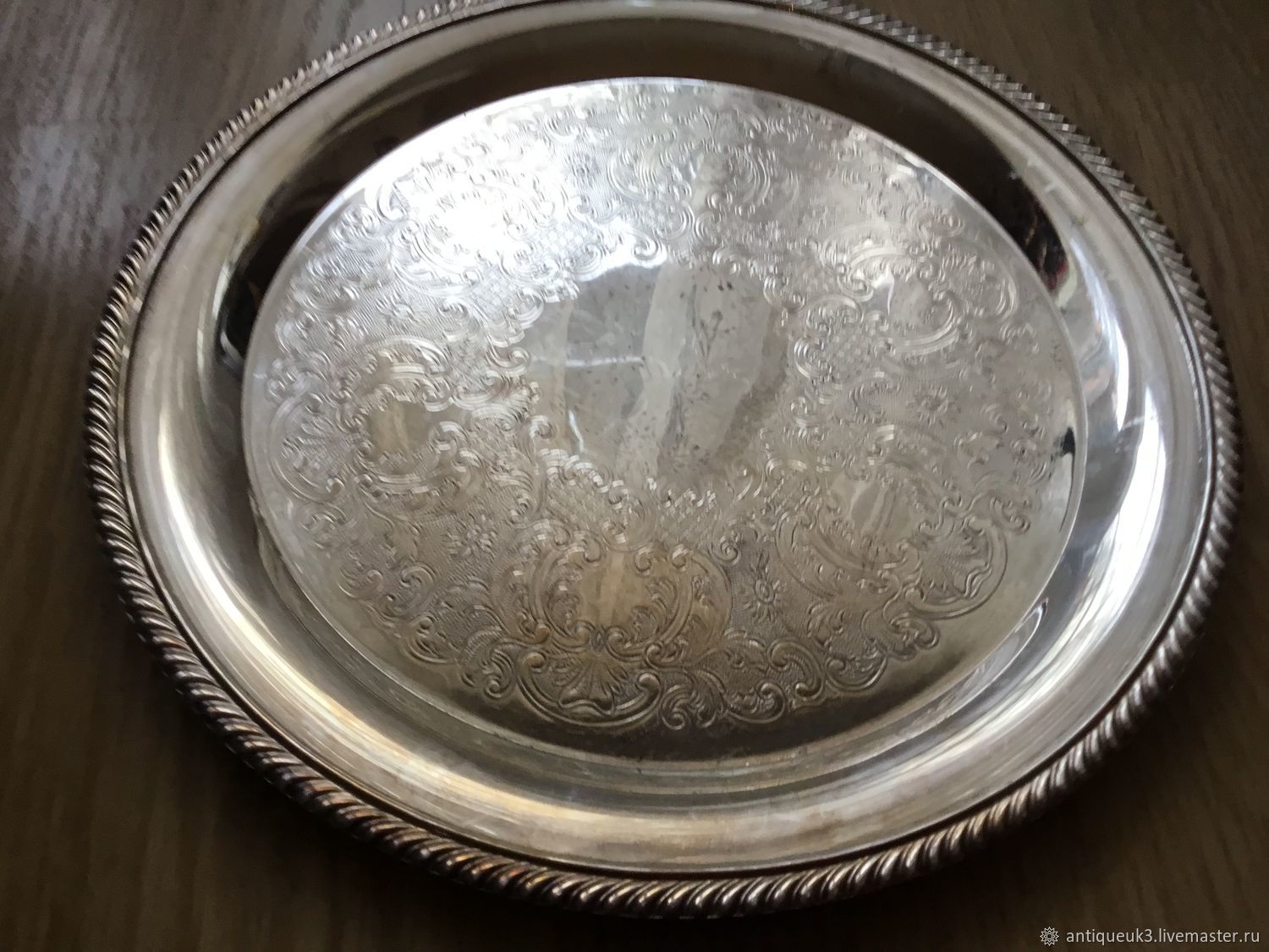 Винтаж: ПОДНОС. Primrose Plate EP Copper B M Mounts. СЕРЕБРЕНИЕ. в ...