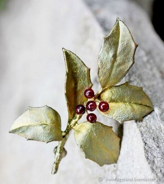 Винтаж: Коллекционная брошь "Holly" от Michael Michaud в интернет ...