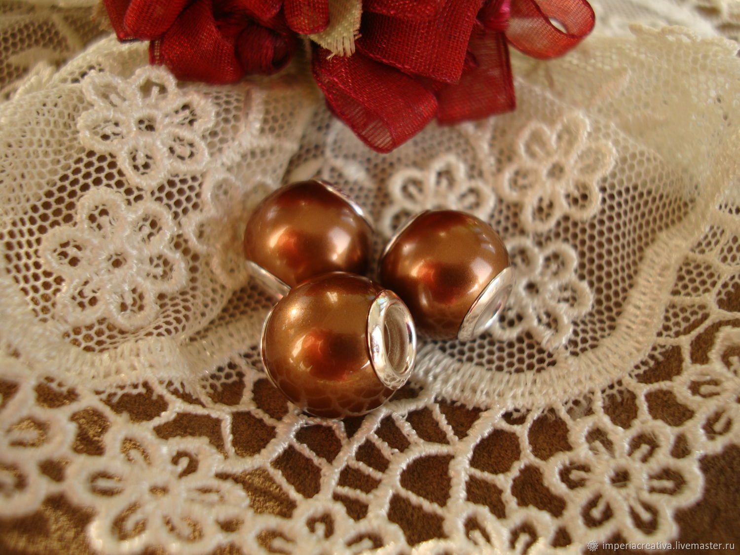 Подвеска-шарм «Бронзовый жемчуг» в интернет-магазине на Ярмарке ...