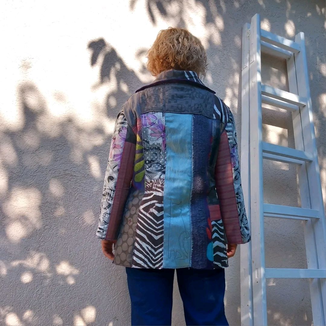 Жакет валяный "Крейзи квилт" купить в интернет-магазине Ярмарка ...