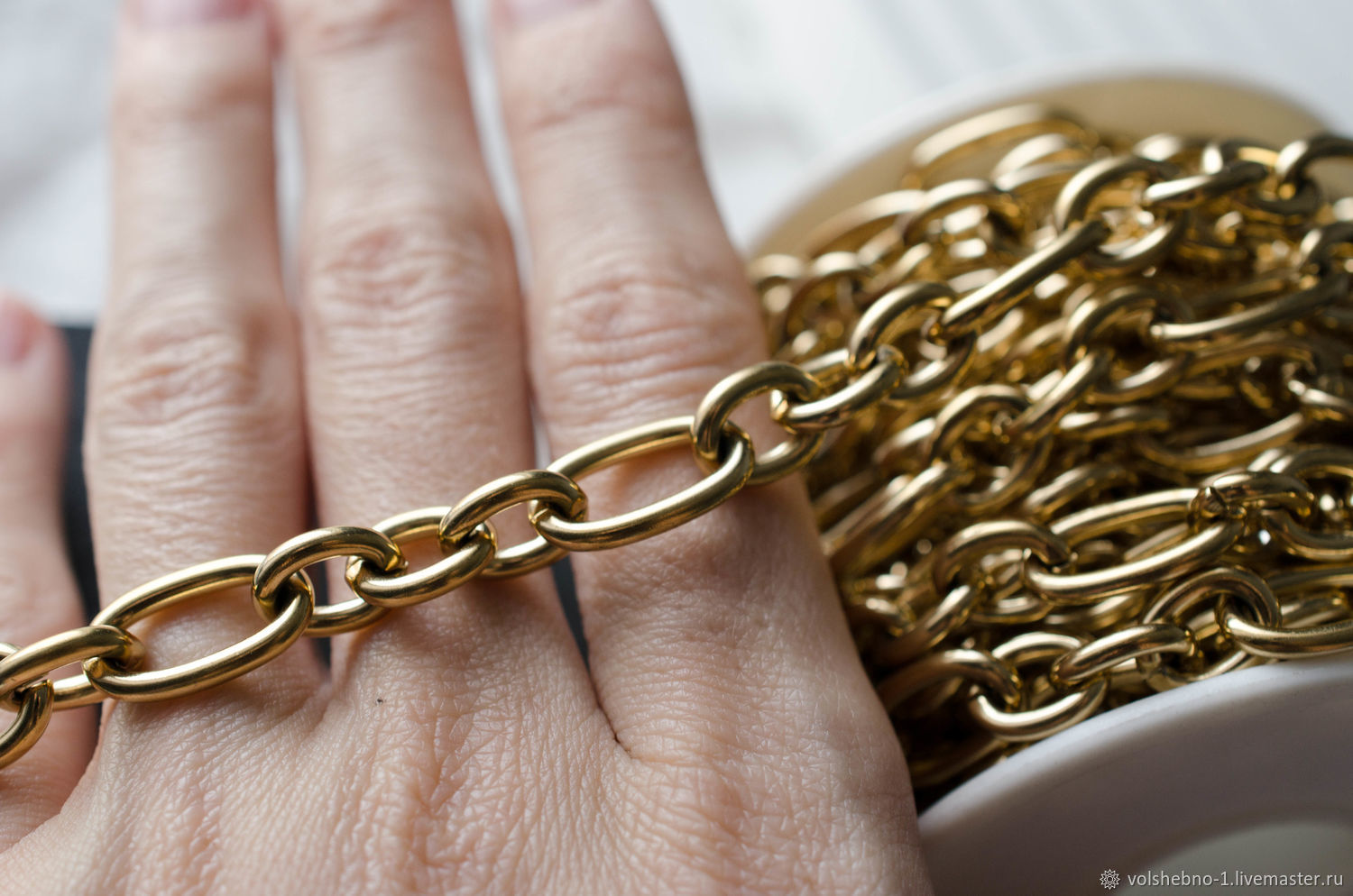 17*10мм, СТАЛЬ цепочка (E009P) для рукоделия купить в интернет-магазине ...