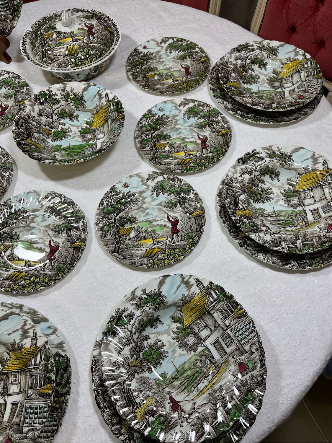 Винтаж: ПРОДАН!!! Столовый сервиз на 6 персон The Hunter by Myott ...