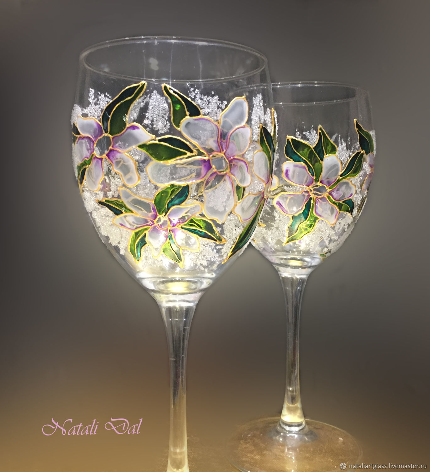 Бокалы для вина с витражной росписью в интернет-магазине на Ярмарке ...