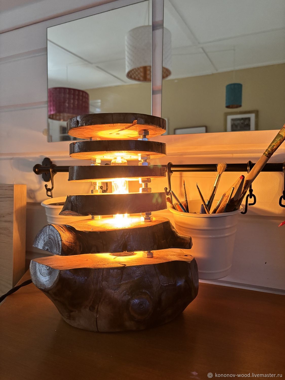 Стильные настольные светильники из натуральных материалов в интернет ...